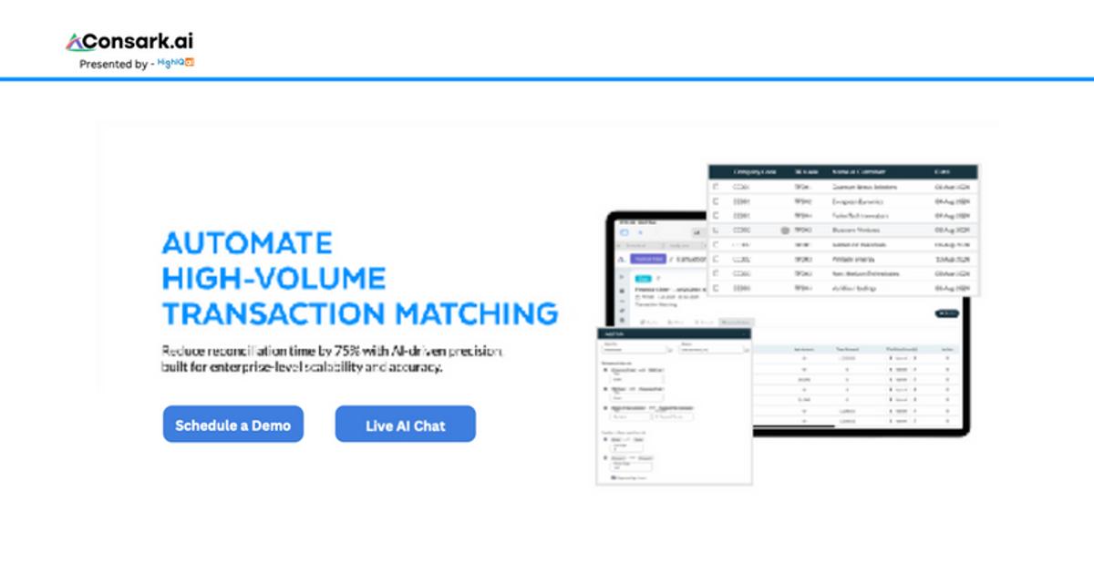 Consark - Transaction Matching